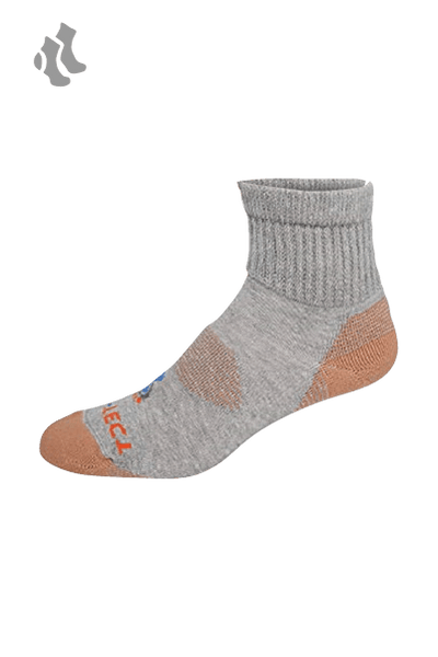 Quarter Cut Copper Diabetic Socks - 2 Pairs - Pro-Tect Copper Socks